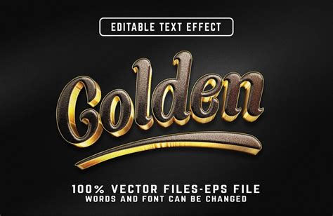 Premium Vector Gold 3d Editable Text Effect Premium Vectors