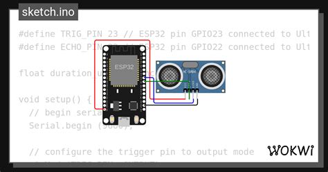 Esp32 Ultrasonic Sensor Wokwi Esp32 Stm32 Arduino Simulator