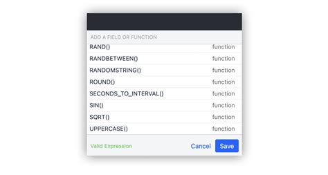 Expression Editor For Triggers