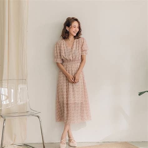Isuki Shop｜洋裝 長洋裝 V領洋裝 收腰洋裝 碎花洋裝 高腰洋裝 澎袖洋裝 法式洋裝 蝦皮購物