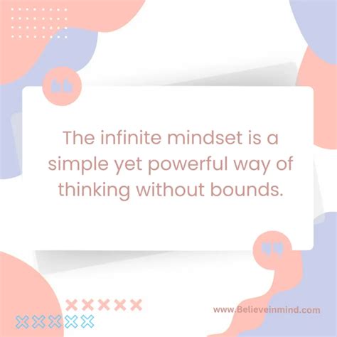 The Infinite Mindset A New Way Of Thinking Without Bounds