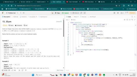 Started My 100 Day Leetcode Challenge Day 32100 🚀 Problem 15
