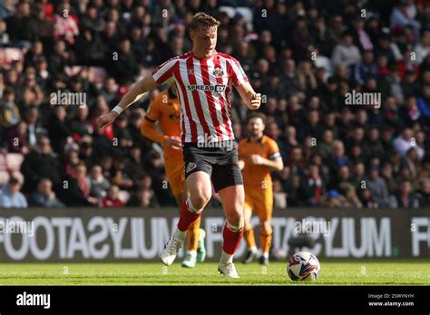 Sunderlands Daniel Ballard During The Sky Bet Championship Match Between Sunderland And Hull