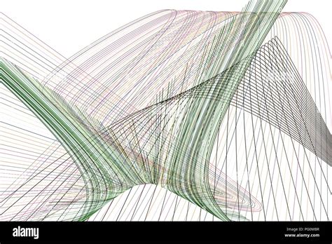 Abstract Line And Curve Geometric Pattern Colorful And Artistic For Graphic Design Catalog