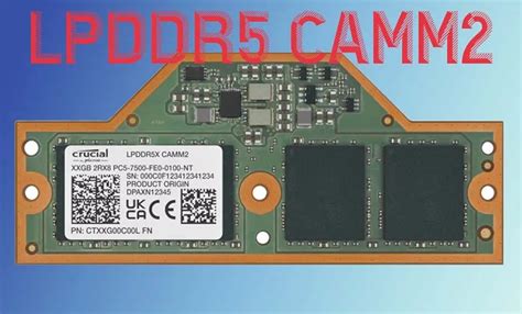 Jedec Standardise Le Connecteur Lpddr5 Camm2 Pour Des Modules Performants