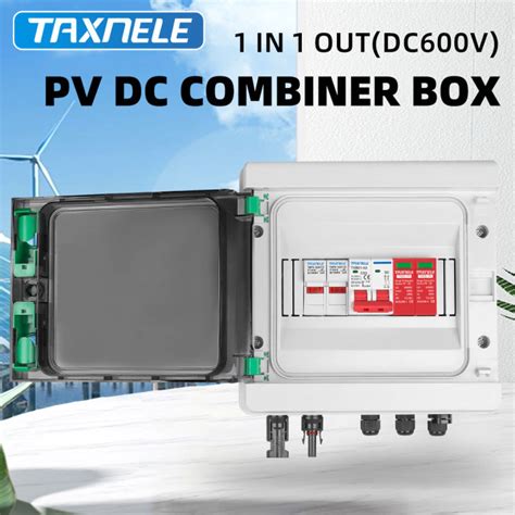 Waterproof Box Dc Combiner Box Surge Lightning Protection 1 Input 1 Out Solar Photovoltaic Pv Dc