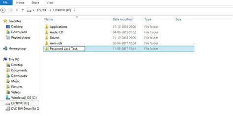 How To Lock A Folder On Winows And