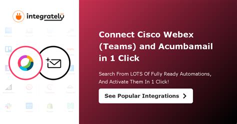 how to integrate cisco webex teams and acumbamail 1 click ️ integration