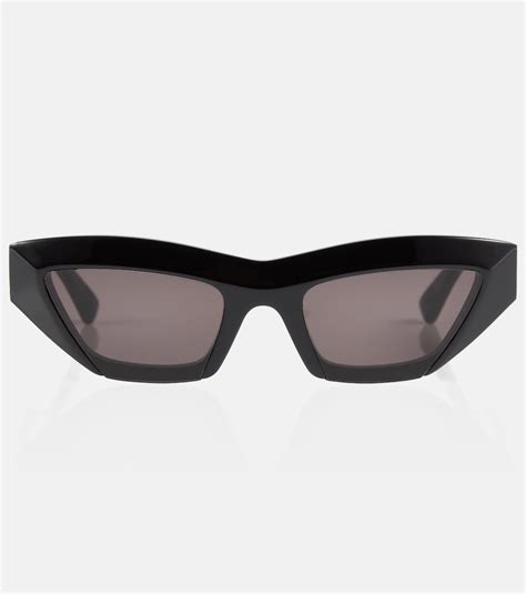 Cat Eye Sunglasses In Black Bottega Veneta Mytheresa