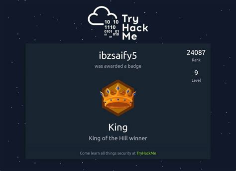 ibrahim saify on linkedin connections hacking tryhackme koth