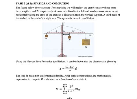 Solved Task 2 Of 2 Statics And Computing The Figure Below