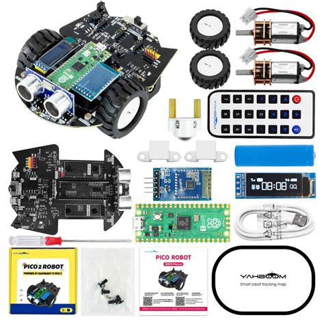 yahboom robot car kit for raspberry pico2 board w micropython app