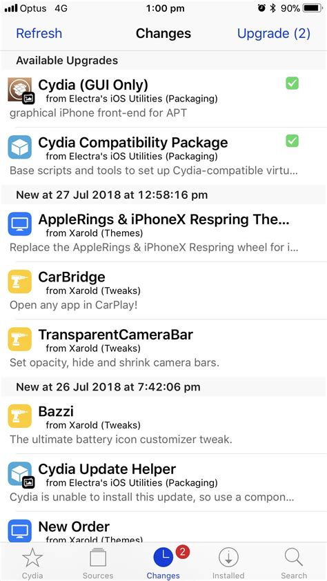 Help I Used The Cydia Update Helper Yesterday To Update Cydia But Now I Have The Same Items