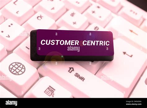 Handwriting Text Customer Centric Concept Meaning Process Of Looking
