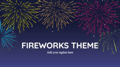 Free Fireworks Presentation Theme For PowerPoint And Google Slides PPT Slides