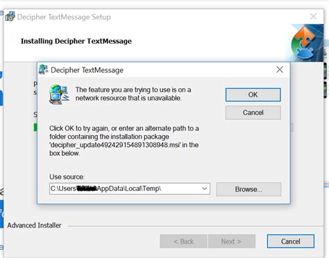 I Get An Error Saying The Feature You Are Trying To Use Is On A