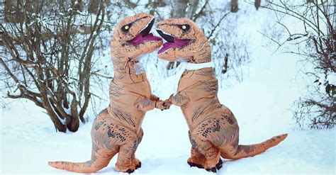 T Rex Engagement Photo Shoot POPSUGAR Love Sex