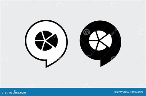 Pie Chart Icon Business Financial Report Research Data Analysis Sign