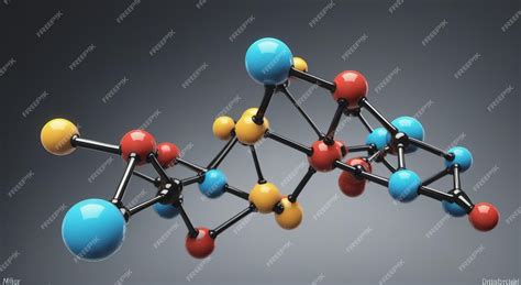 Premium Photo Molecular Structure Scientific 3d Render Science Background