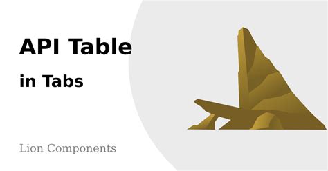 Tabs API Table Lion