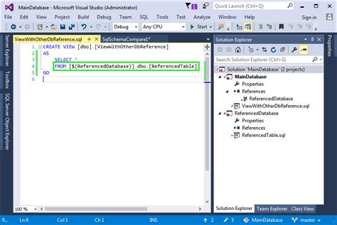 How To Solve Invalid Database Reference In An Sql Server Project Vs Sqlpowered Com