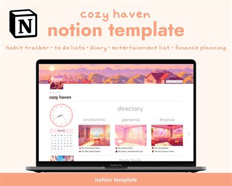 Notion Template For Productivity Easy To Use Notion Template For Habit Tracker With Cute Notion