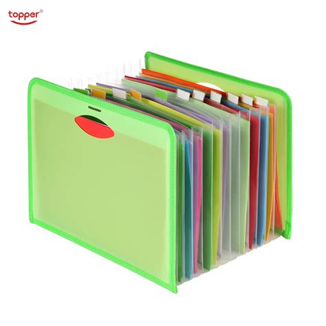Expanding File A4 12 Pockets Folder Office School Vicedeal