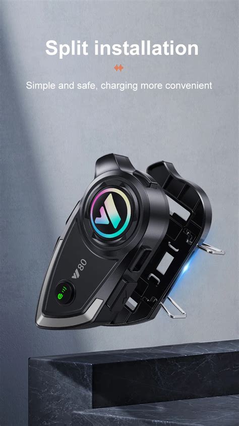 Intercomunicador Moto Ipx6 Waterproof Helmet Intercom Bone Conduction Headset Helmet Bluetooth