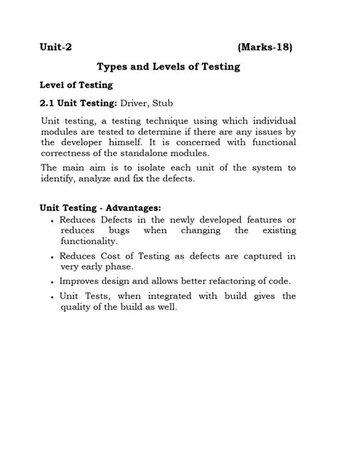 Ste Unit 2 Notes Pdf Software Testing Computers