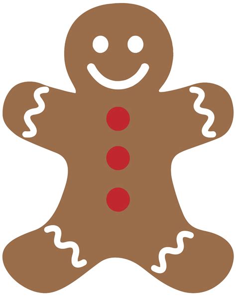 Gingerbread Man Public Domain Vectors