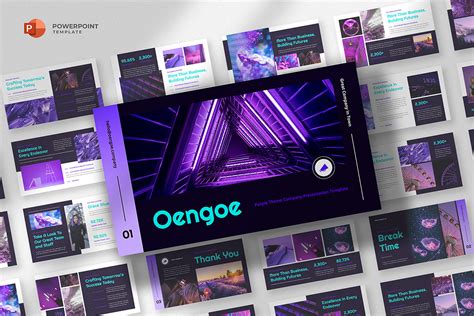 Black And Purple Powerpoint Template Nulivo Market