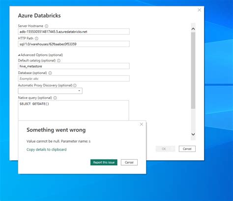 databricks import query not working since april microsoft