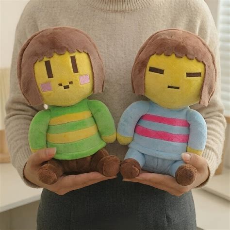 Undertale Frisk And Chara Plush Set 22cm Handmade Anime Stuffed Toy