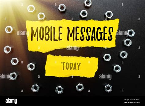 Writing Displaying Text Mobile Messages Business Approach The Act Of