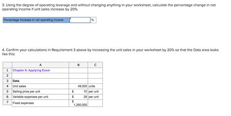 solved required information chapter 6 applying excel step