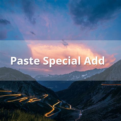 paste special add excel university