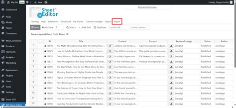 Wordpress How To Bulk Edit Yoast Seo Canonical Urls Wp Sheet Editor