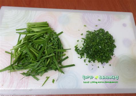 추석 명절요리 예쁜전 부추요리 부추전 삼색부추전