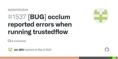 BUG Occlum Reported Errors When Running Trustedflow Issue Occlum Occlum GitHub