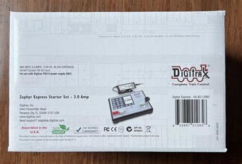 Digitrax Dcs52 Zephyr Express All In One Command Station 3amp Starter Set 4561633836