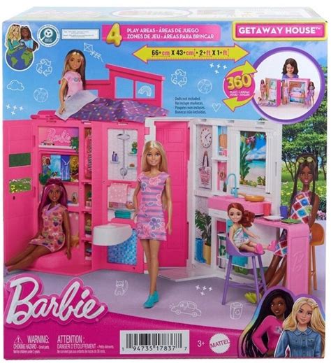 Barbie სათამაშო ნაკრები თოჯინის სახლი და აქსესუარები