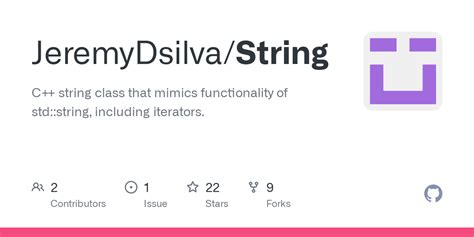 Github Jeremydsilvastring C String Class That Mimics