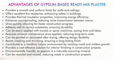 Gypsum Based Ready Mix Plaster Types And Applications
