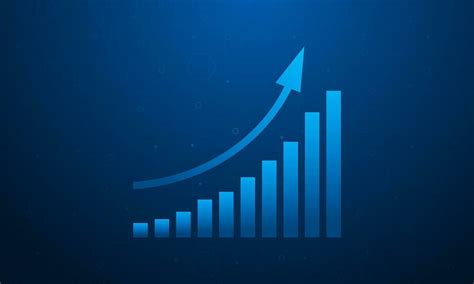 Illustration Of Business Growth Graph Chart Rising And Success Arrow