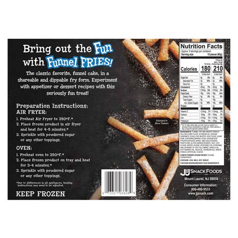 Funnel Cake Factory Funnel Fries195 Oz Same Day Delivery Costco