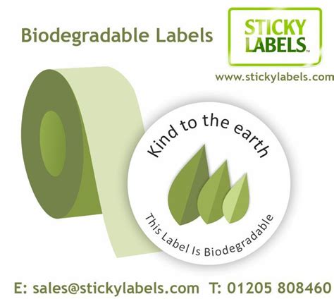 Biodegradable Labels Eco Friendly Sticker Printing