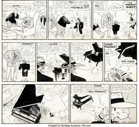 Al Capp Lil Abner Daily Comic Strip Original Art 3 Consecutive Lot