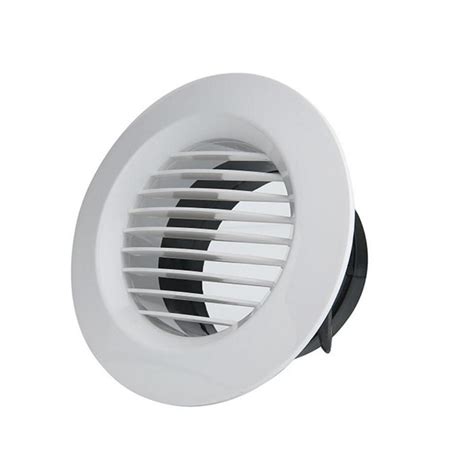Round Air Vent Abs Louver Grille Cover White Soffi Vicedeal