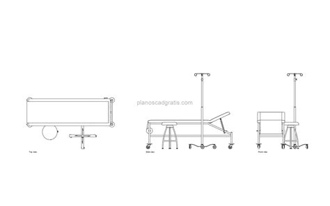Plano De Dimensiones De Camilla
