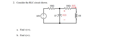 Solved Consider The RLC Circuit Shown A Find V B Chegg